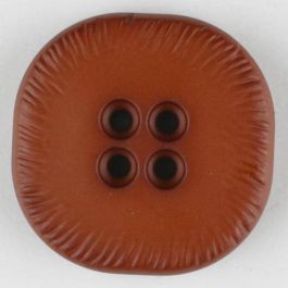polyamide button, square, 4 holes - Size: 23mm - Color: brown - Art.-Nr ...